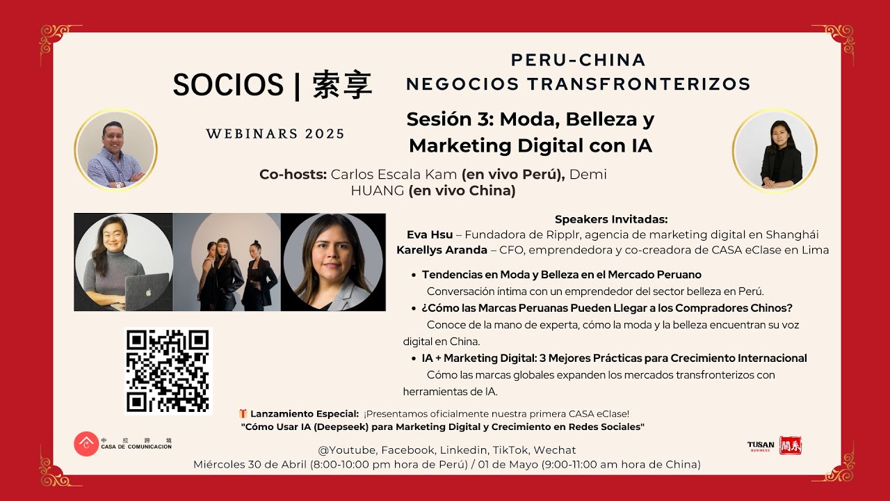 Suo Xiang Webinar 3 - Moda, Belleza y Marketing Digital con IA para ...