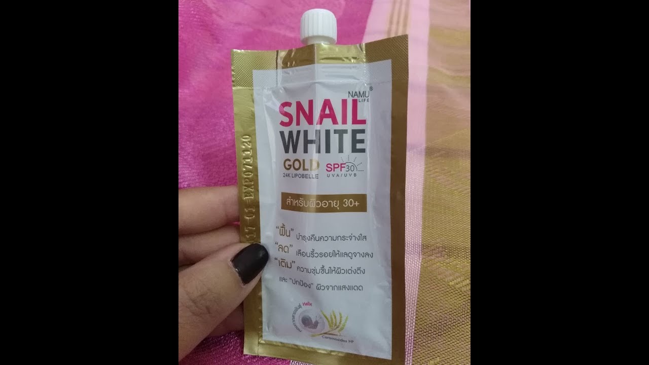 SNAIL WHITE GOLD CREAM/TAGALOG/PH - YouTube