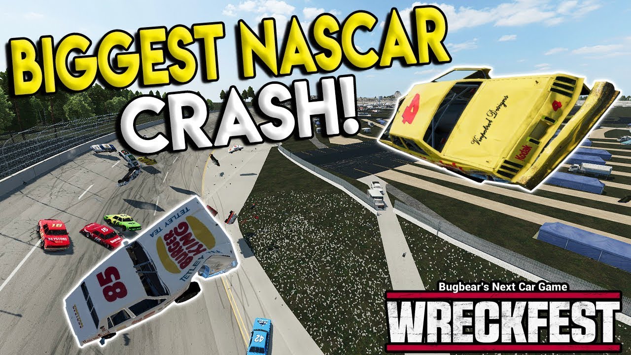 NASCAR STOCK CAR CRASHES AND FLIES OUT OF TRACK! - Next Car Game ...