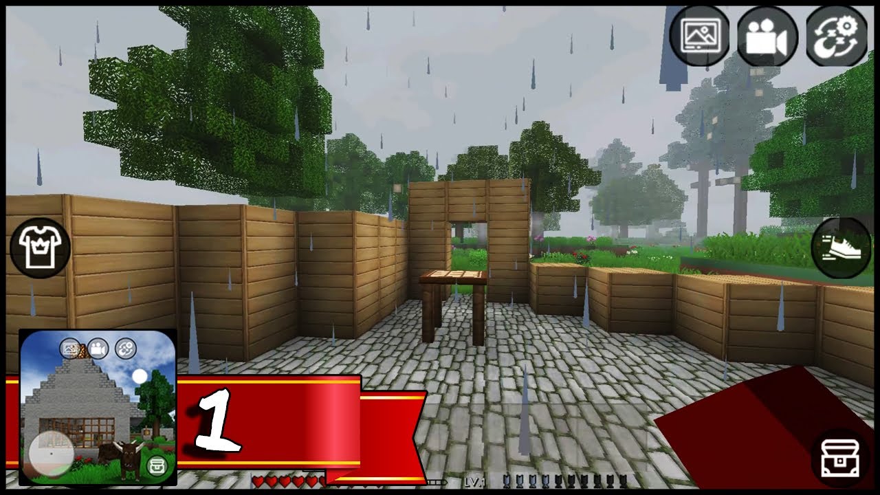 Mini Block Craft - Gameplay Walkthrough Part 1 (Android,IOS) - YouTube