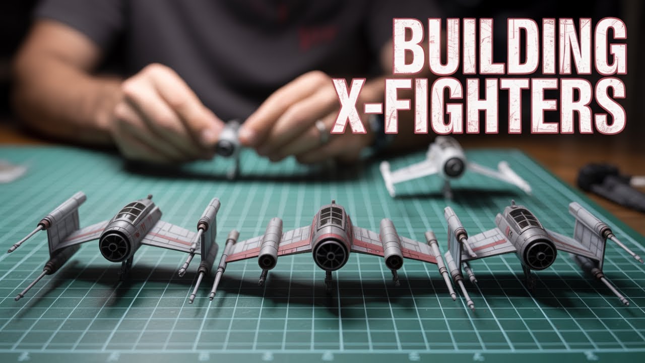 Paper X-Fighter Model Build: Cockpit to Tailfin - YouTube