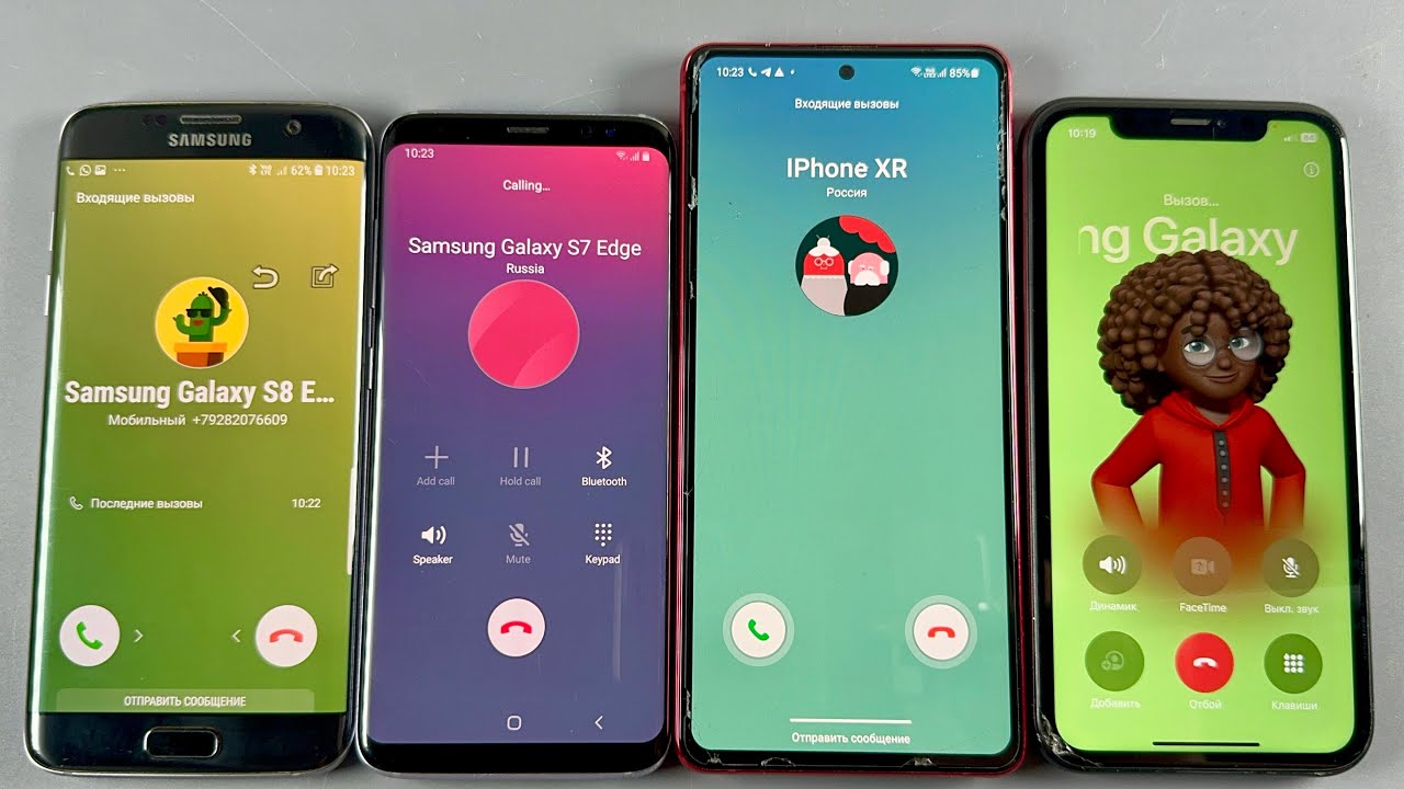 Incoming Call Samsung Galaxy S7 Edge + Samsung Galaxy S8 + Samsung ...