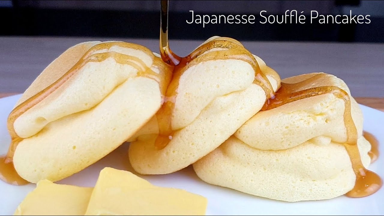 Japanese Soufflé Pancakes(Fluffy and Soft pancakes) - YouTube
