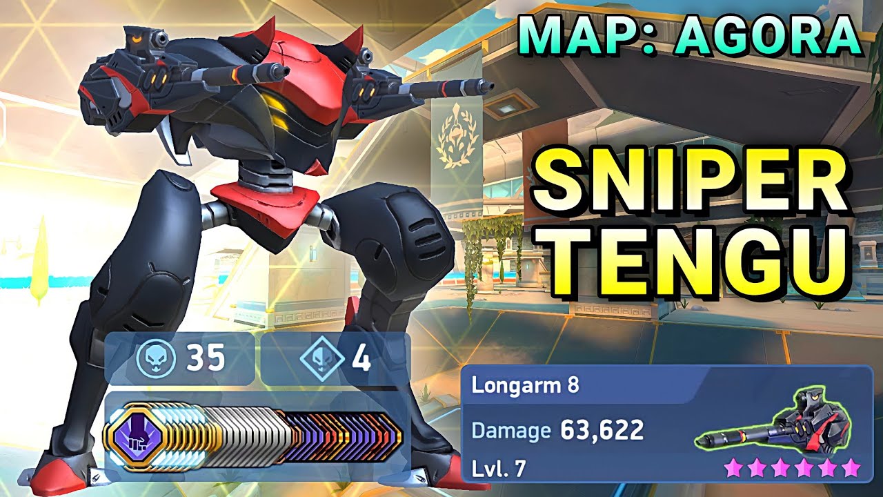Sniper Tengu - Longarm 8 - Mech Arena | Agora - YouTube