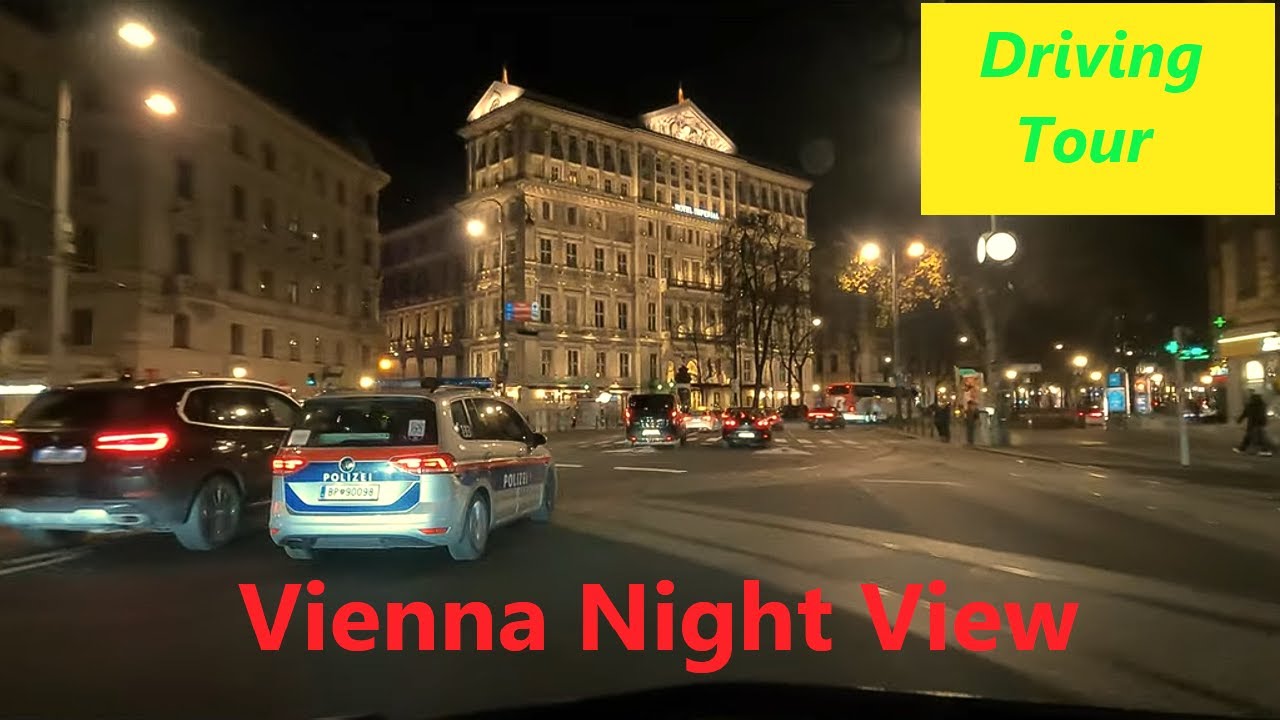 Vienna drive tour with Christmas lights Wien Night View - YouTube