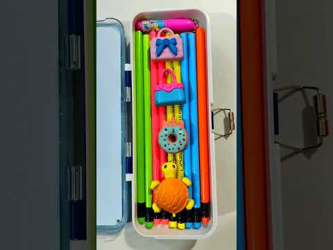 Filling Cute 90's Pencil Case #filling #backtoschool #stationery #schoolsupplies #shorts