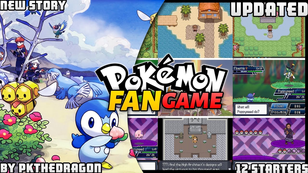 UPDATED Pokemon FAN GAME with 12 starters, Mystic Forms, New PokeDex ...