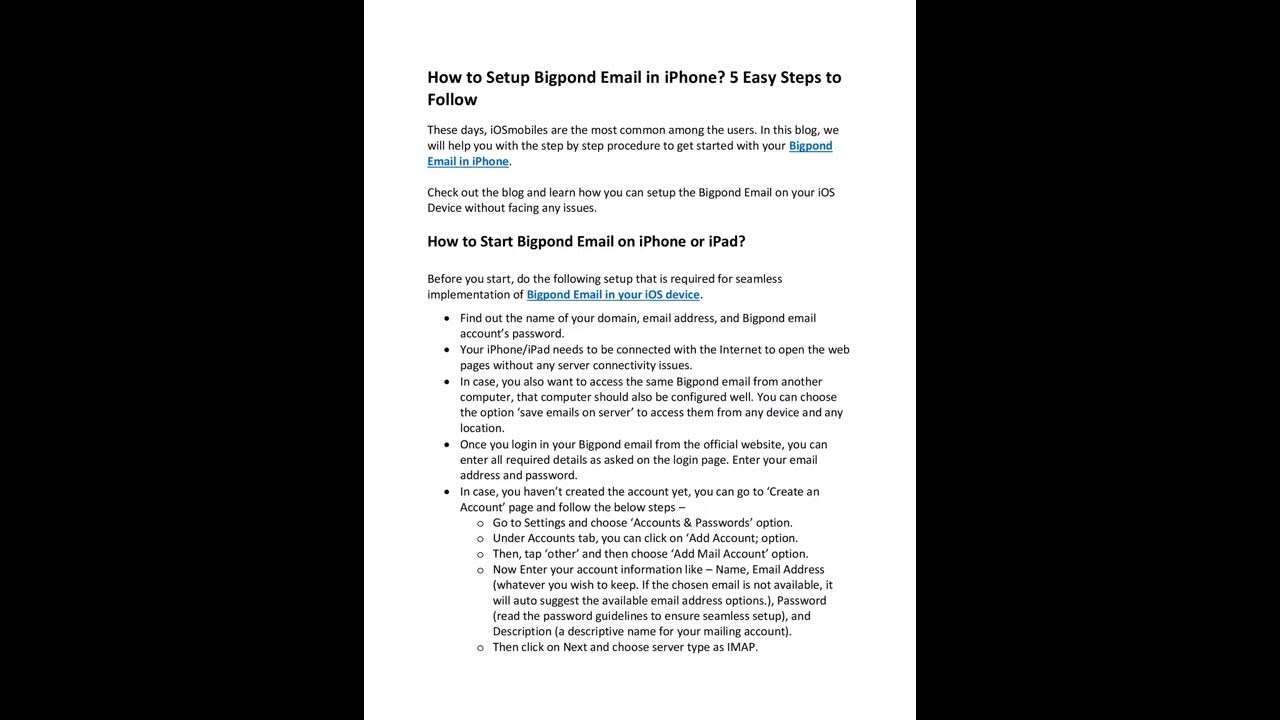 How To Setup Bigpond Email In IPhone 5 Easy Steps To Follow how-to-setup-bigpond-email-in-iphone-5-easy-steps-to-follow