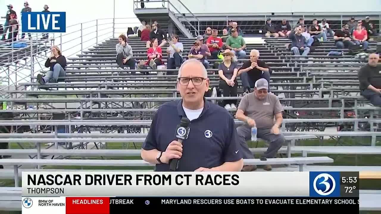 NASCAR driver from CT racing at Thompson Speedway - YouTube