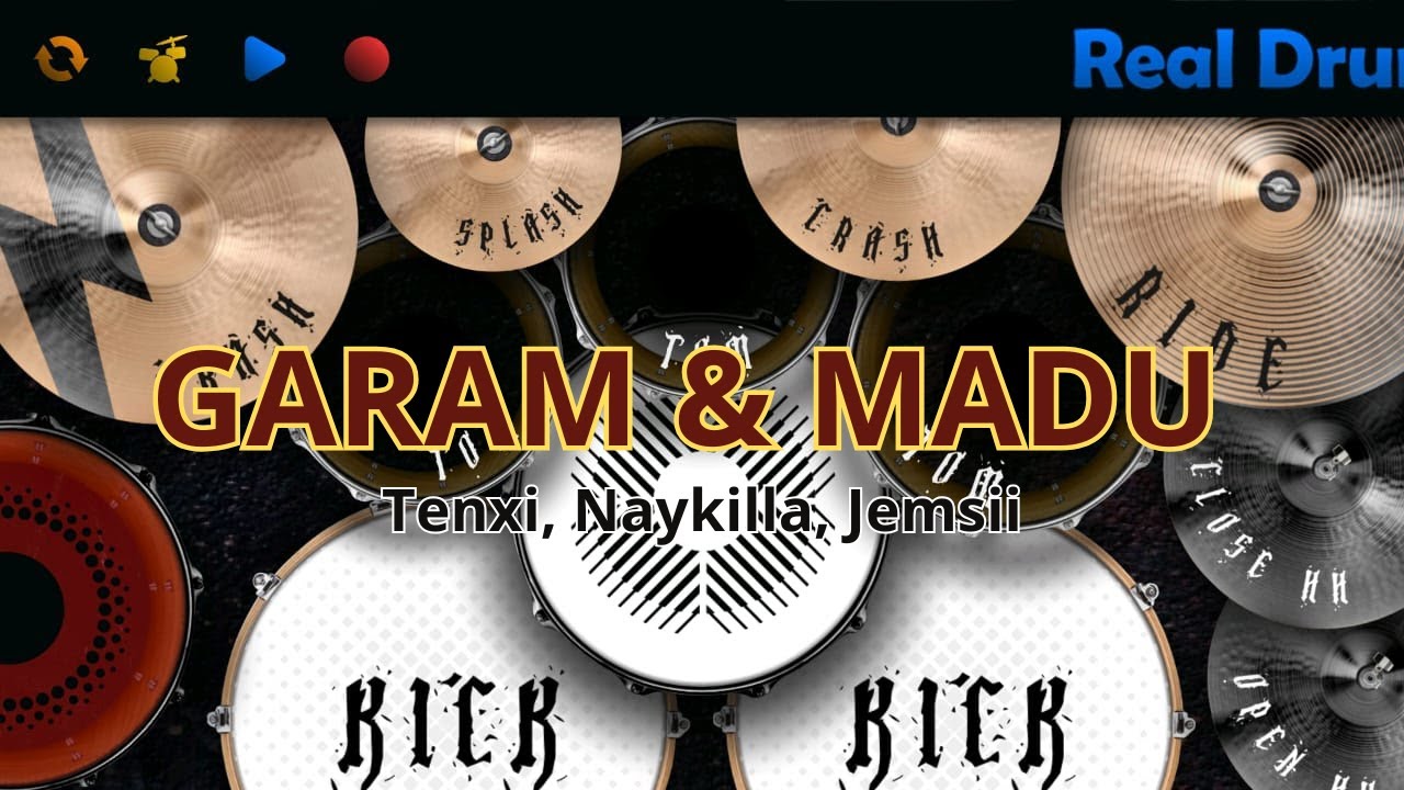 Garam & Madu - Tenxi, naykilla, jemsii | Real drum cover - YouTube
