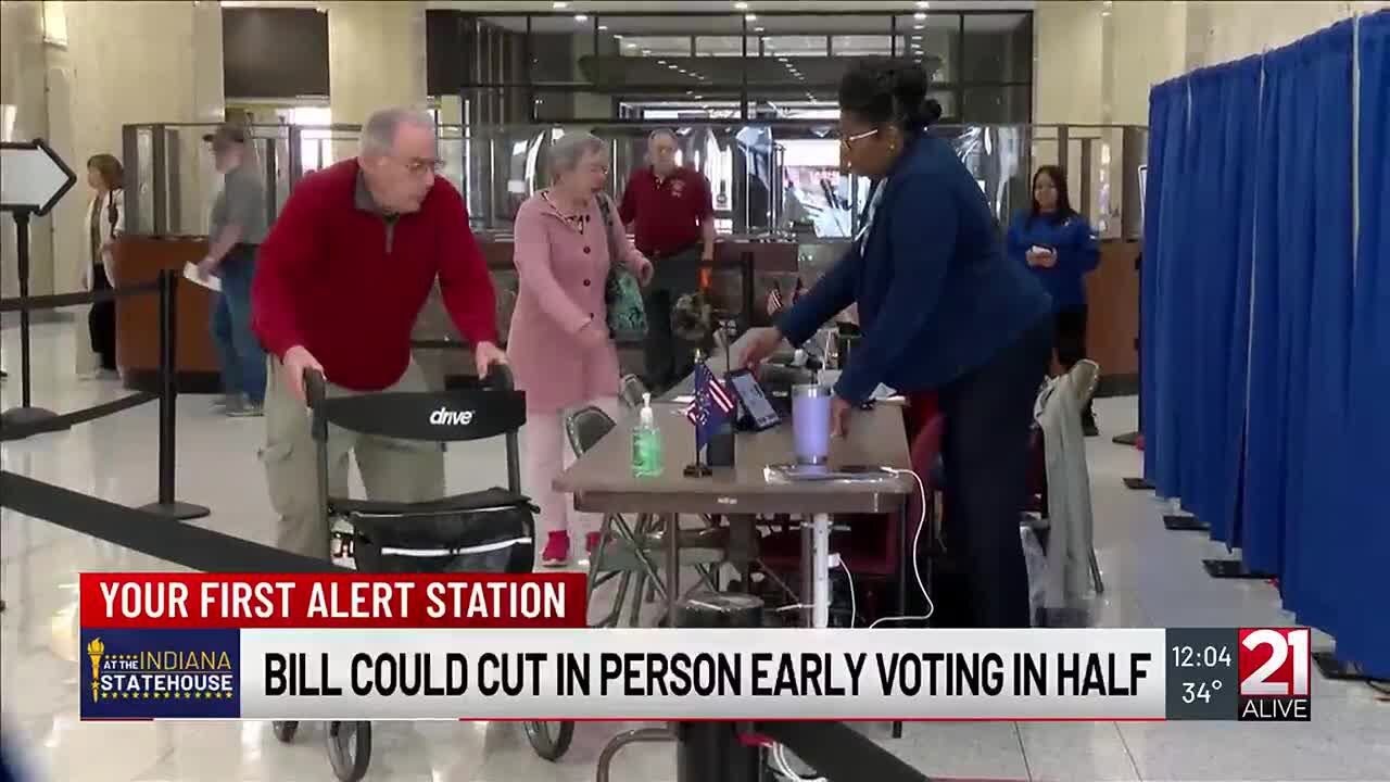 Bill aiming to cut early in-person voting hours in Indiana passes out ...