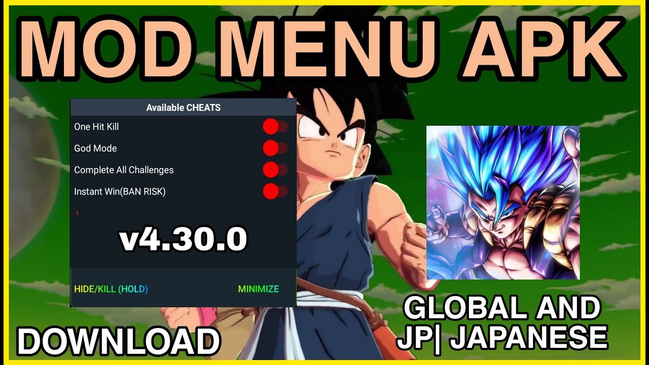 Dragon Ball Legends MOD MENU v4.30.0 APK Gameplay - YouTube