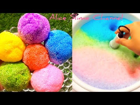 1 min Satisfying SLIME Video 2019 #6 ASMR | Relaxing Crunchy Slime Compilation | Alice Slime Channel