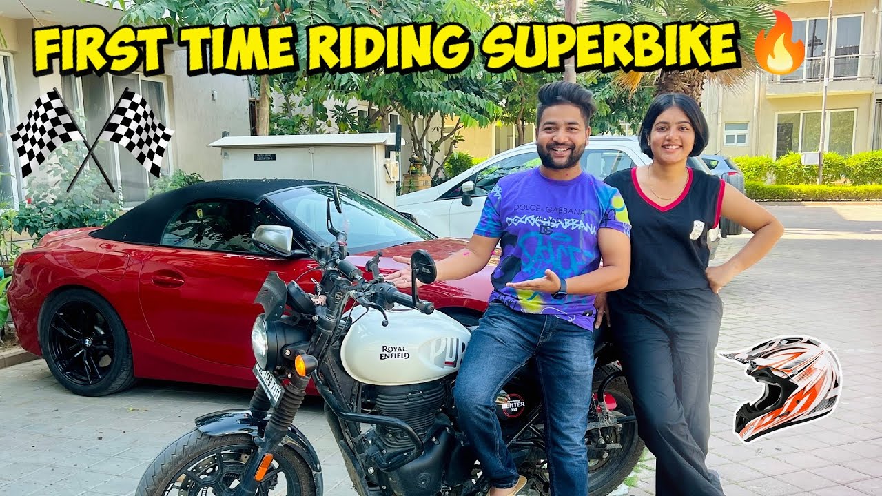 Riding First Time Swati’s SUPERBIKE😍 @SwatiRojha - YouTube