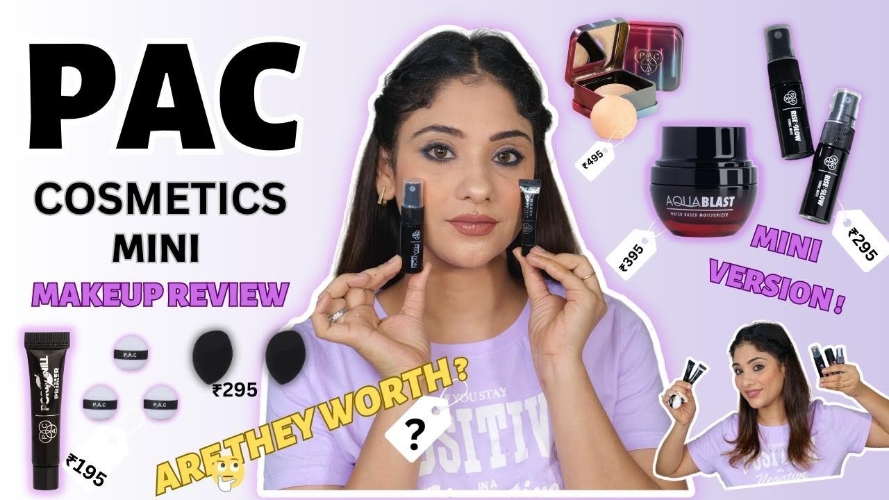 PAC cosmetics Mini makeup range || Honest Review & Not sponsored || 195 ...