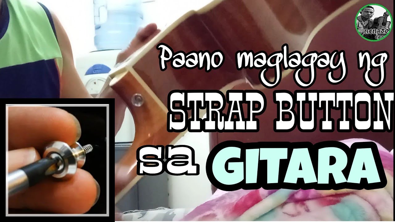 how to attach strap button on your guitar? DIY Tutorial - YouTube