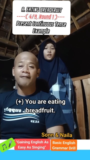 A. EATING BREADFRUIT ( 4/9, Round 1 ) Present Continuous Tense Example ...
