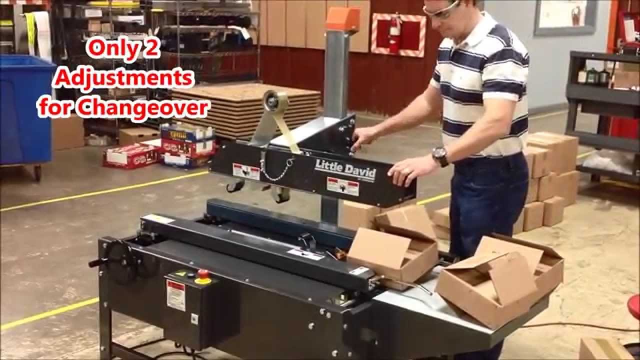 LD-19SB Case Sealer Demonstration - Little David - YouTube