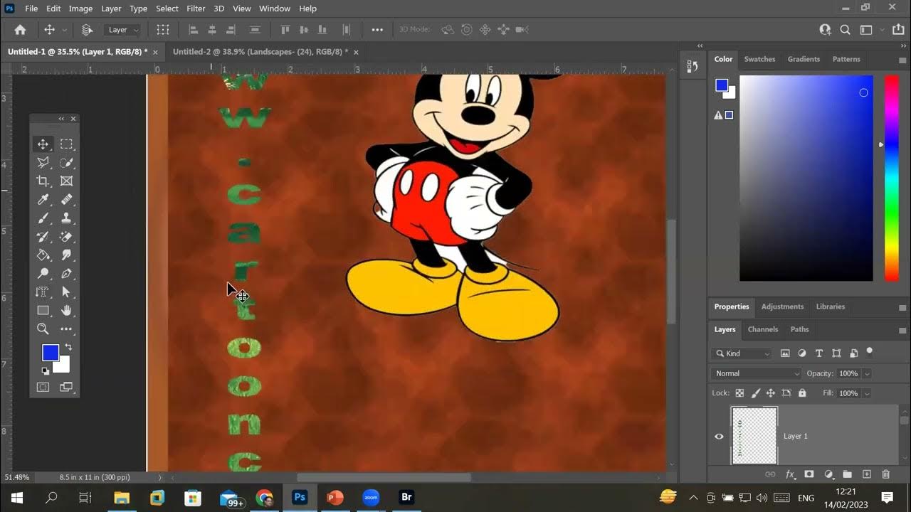 Learn Photoshop | Text Mask | Quick Mask | Add a Mask - YouTube