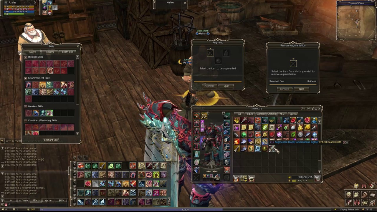 Lineage 2 Weapon augmentation [AZULAS] - YouTube