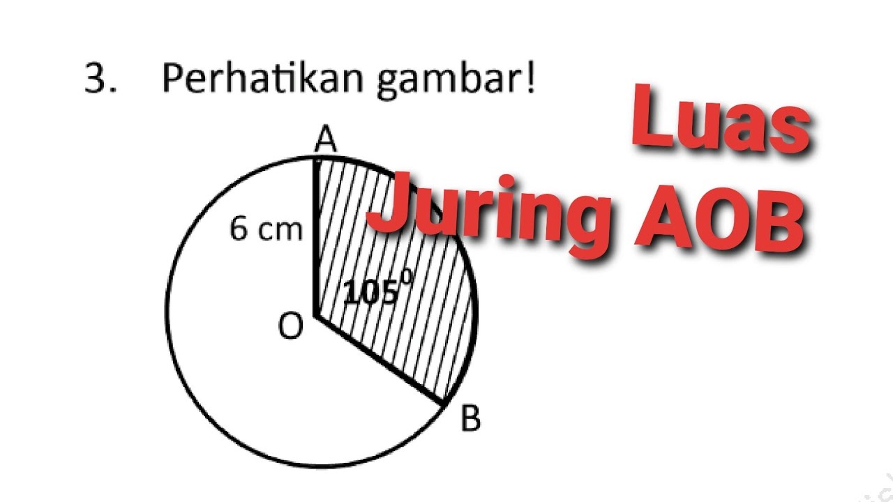 Pada juring AOB, diketahui panjang busur AB=6 dan panjang jari jari ...