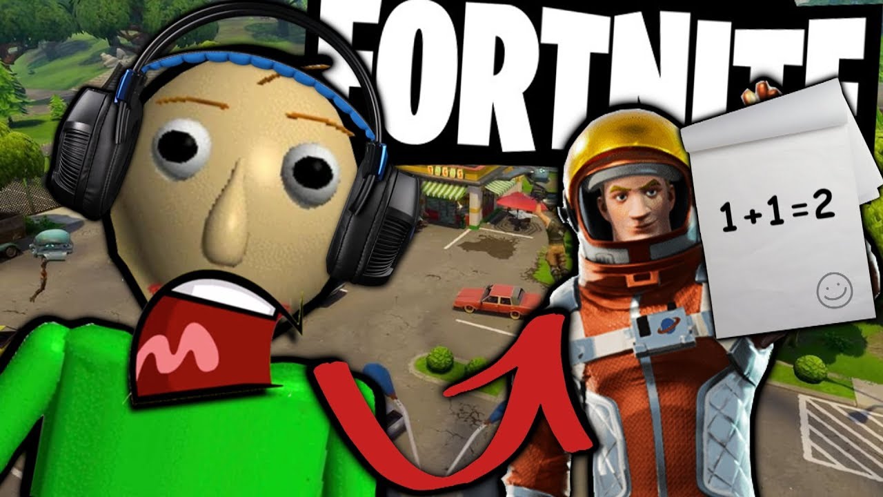 The REAL BALDI sent me a FRIEND REQUEST in Fortnite! (Baldi's Basics in ...