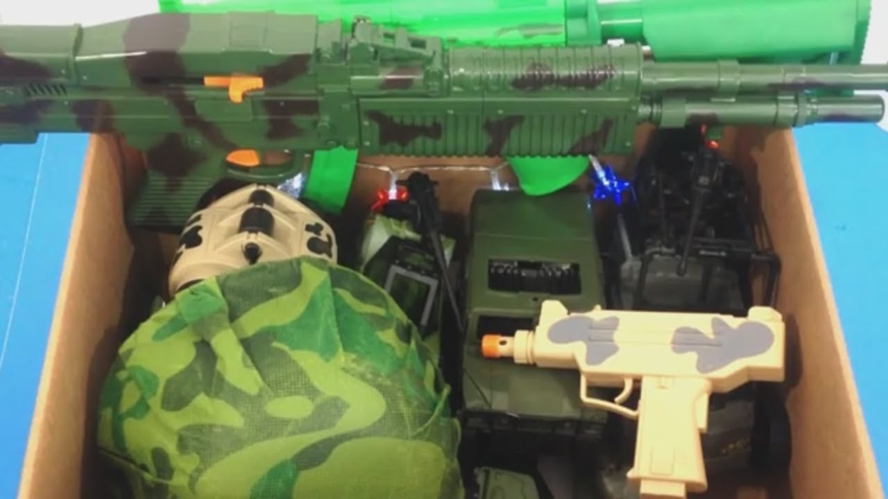 Box of Toys ⚔️ Box Full of Toys 🔫 Toy Funs 🔫 Kids Toys 💥 Military Toys ...