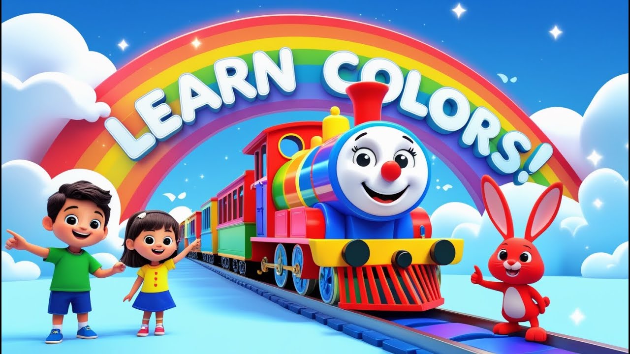 Learn Colors with the Magical Rainbow Train 🚂 | Fun Kids Learning Video ...