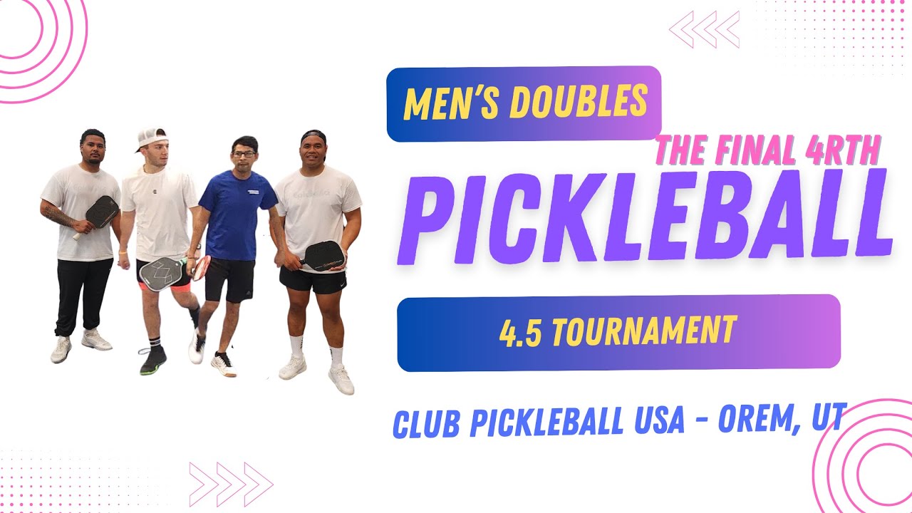 4.5 Mixed Doubles The Final 4RTH Double Eliminations Pickleball ...
