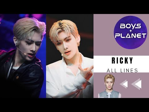 ZB1 Ricky Vocal Rap Dance Compilation | Boys Planet Ricky all lines ...