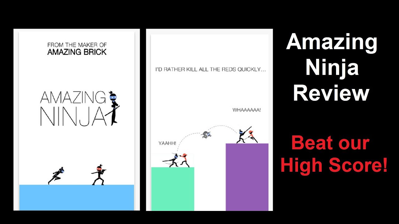 Amazing Ninja Review | Record: Beat the High Score! - iOS App Gameplay ...