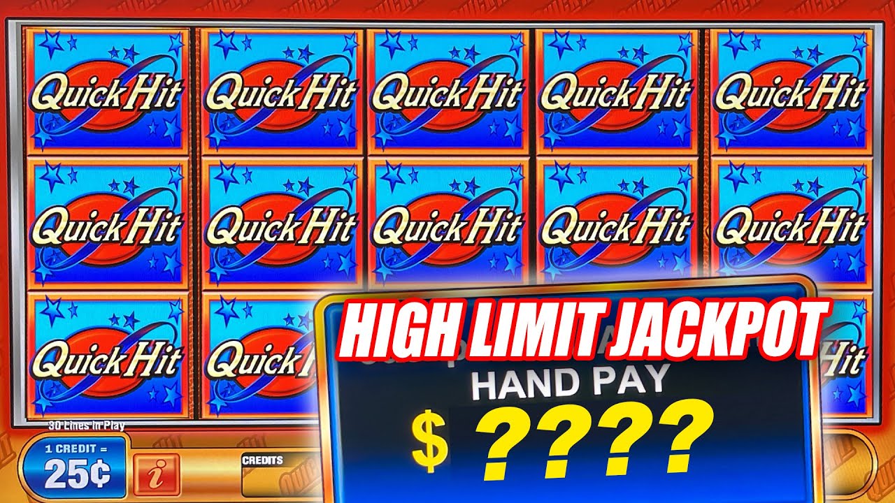 JACKPOT ON YOUTUBE! ★ QUICK HIT FEVER WILD BLUE HIGH LIMIT SLOT MACHINE ...