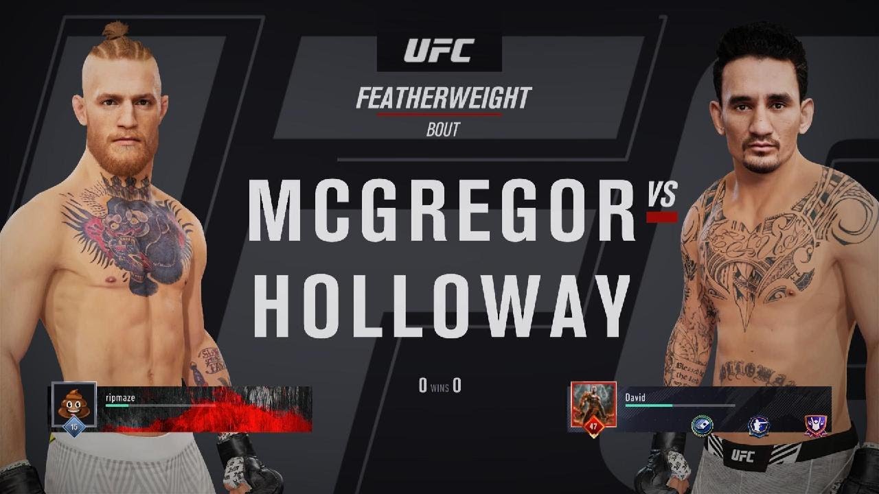 UFC 4 - Rage Quitting Series Ep.117 - McGregor vs Holloway - YouTube