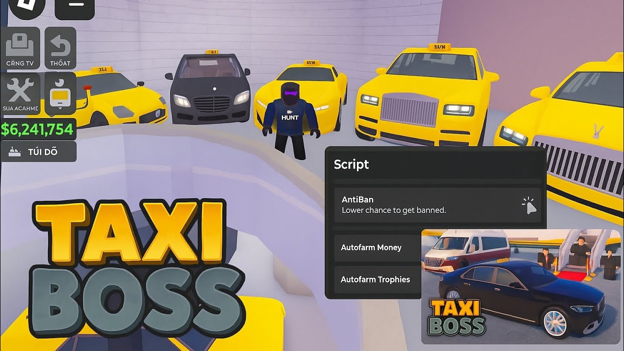Script Taxi Boss|INF MONEY|AUTO UPDATE HOUSE😴😴 - YouTube
