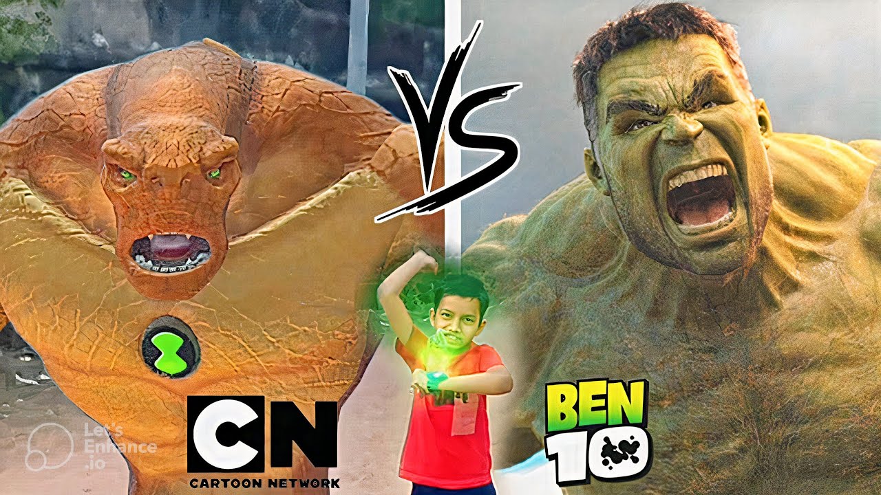 The Hulk vs Ben 10 Humungousaur|| Real life fight #youtube #ben10 #hulk ...
