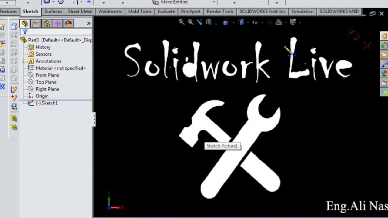 Prepare the file to laser cut & plasma in solidworks Autotrace - YouTube