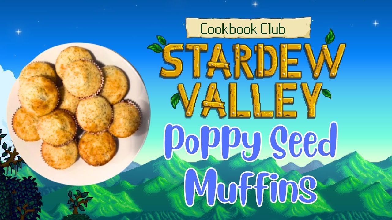 Cook Book Club - Stardew Valley Poppyseed Muffins - YouTube