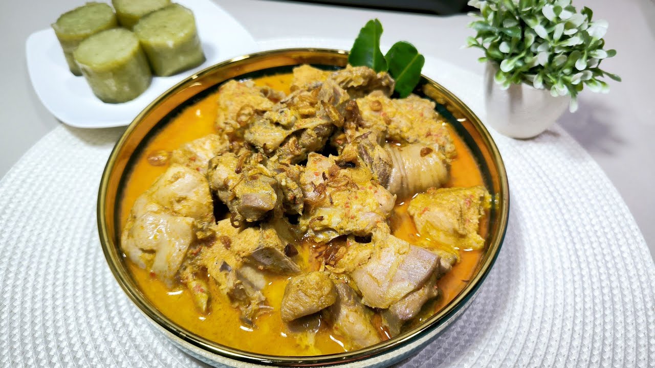 MENU LEBARAN IDUL FITRI || RESEP KARI AYAM KAMPUNG SPESIAL - YouTube