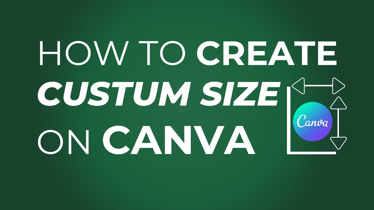 How to create custom size on canva #CanvaTipsandtricks# ...