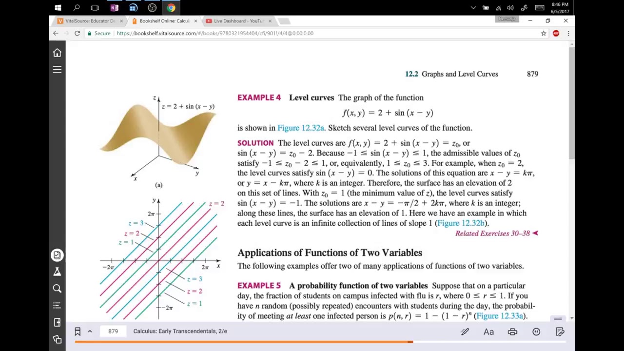 Nik's Live Calculus Stream (Calculus3 12.2 Graphs and Level Curves ...