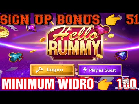 100 se 500। Sign up bonus rummy app // today new rummy app //Hello Rummy #teenpatti - YouTube