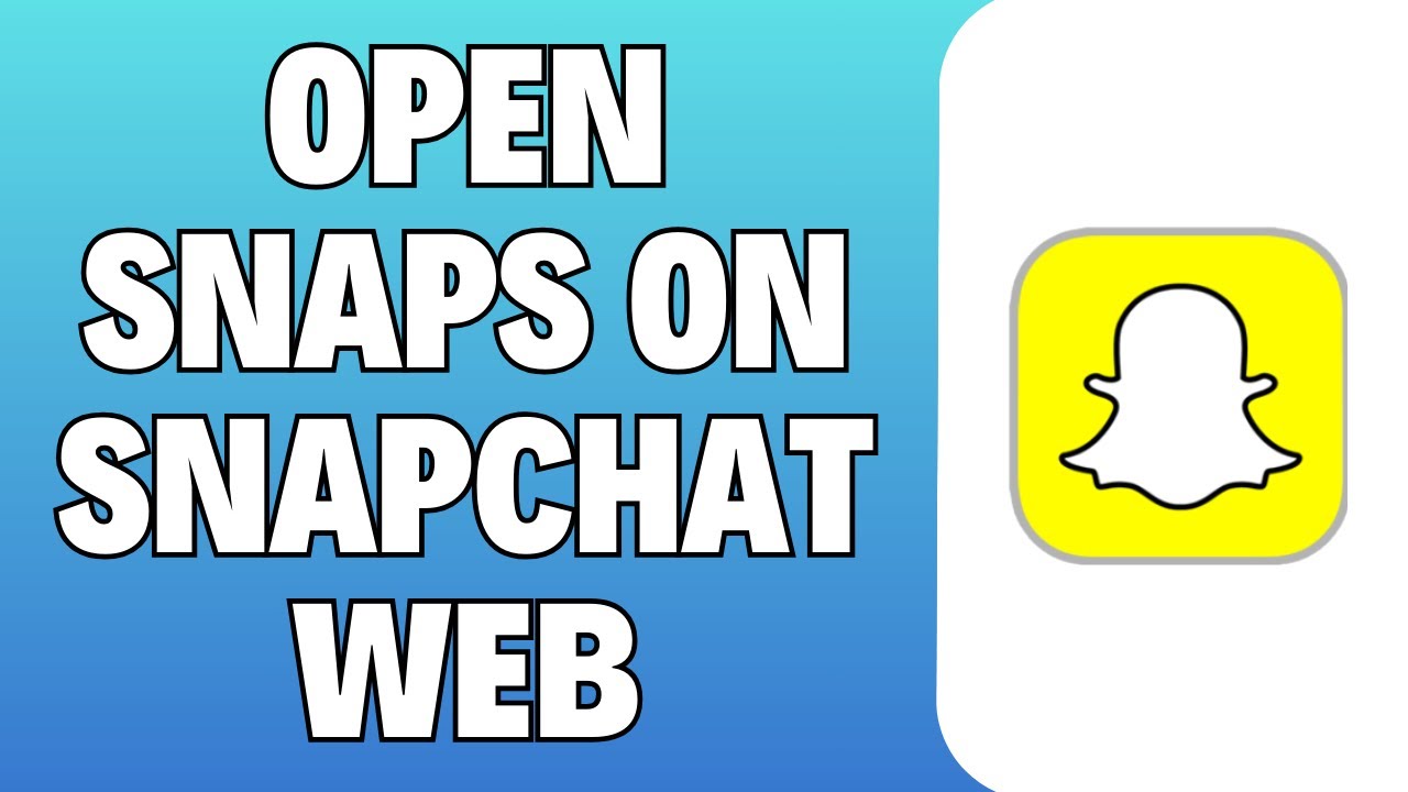 How To Open Snaps On Snapchat Web - YouTube