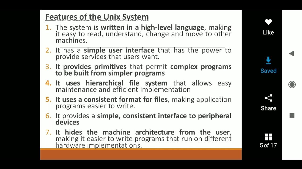 Unix features - YouTube