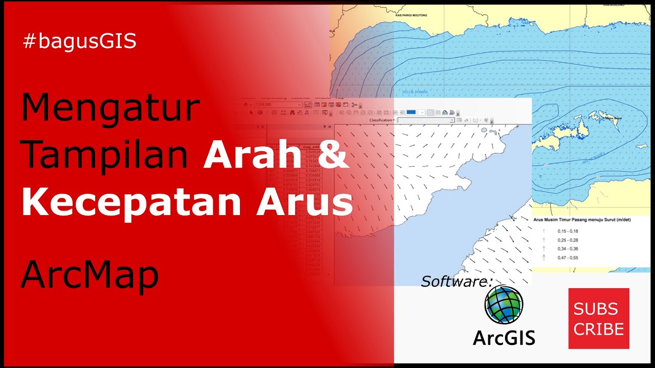 ArcGIS | Mengatur Tampilan Arah dan Kecepatan Arus di ArcMap - YouTube