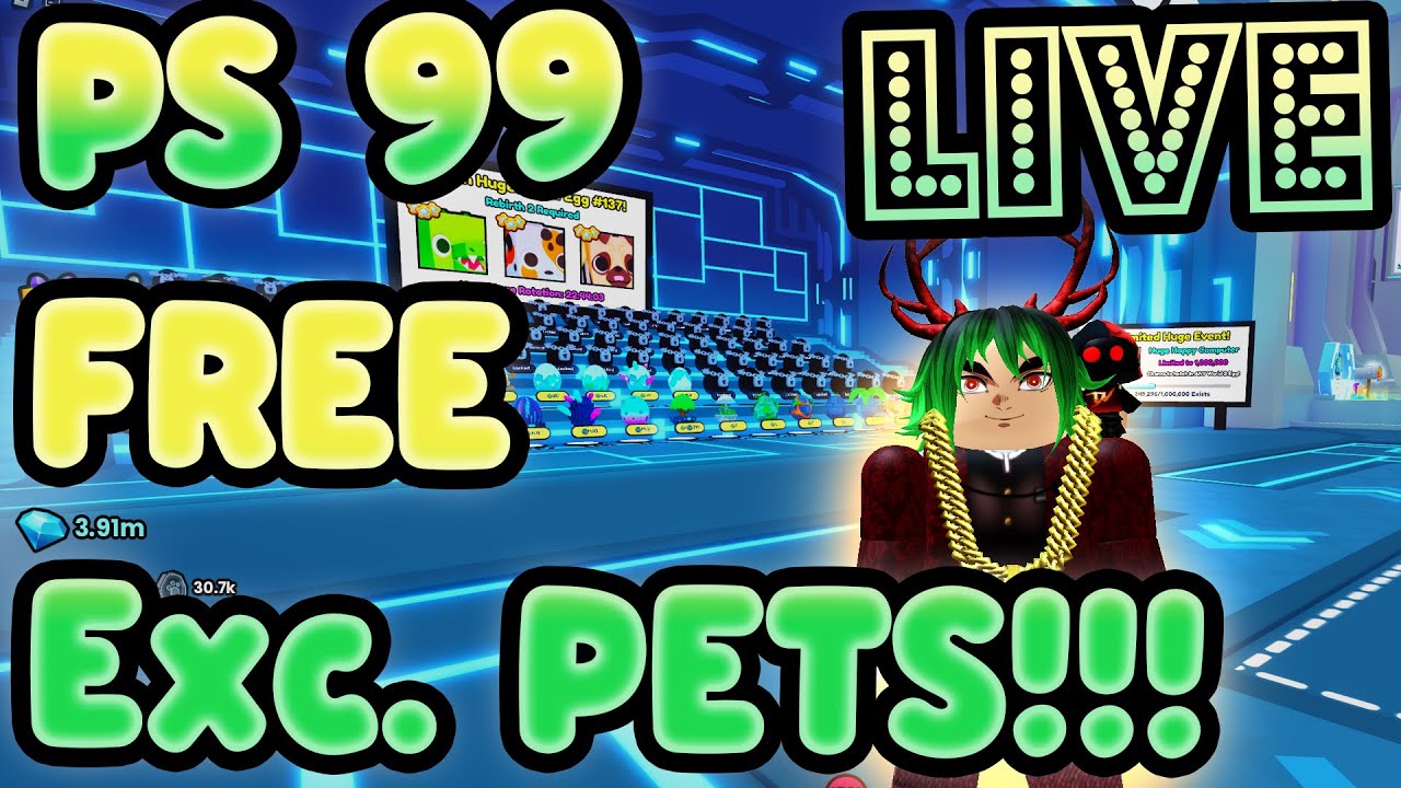 Pet Simulator 99 - Live - Free Exclusive Pets - #7 - YouTube