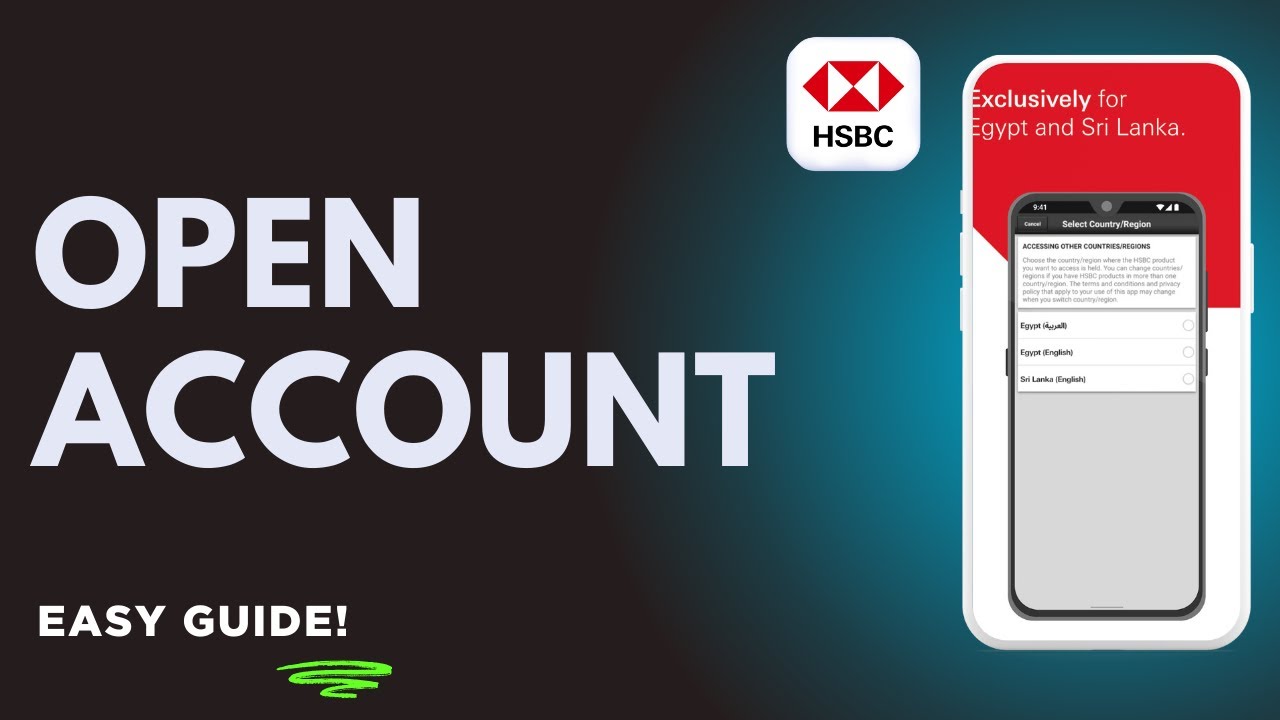 How to Open HSBC Egypt Account - YouTube