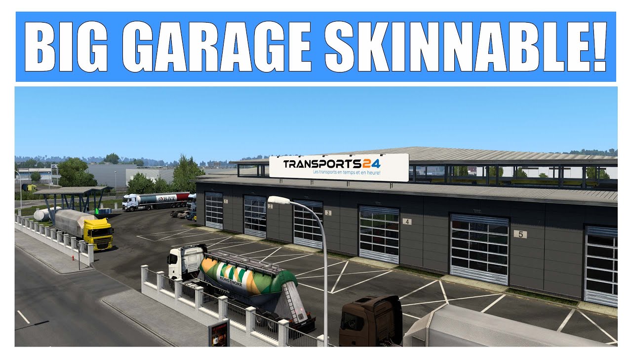 [ ETS 2 1.41 ] BIG GARAGE SKINNABLE! - YouTube