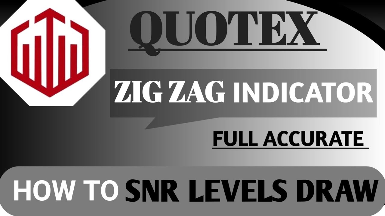How to Draw SNR Levels with ZigZag Indicator on Quotex ! - YouTube