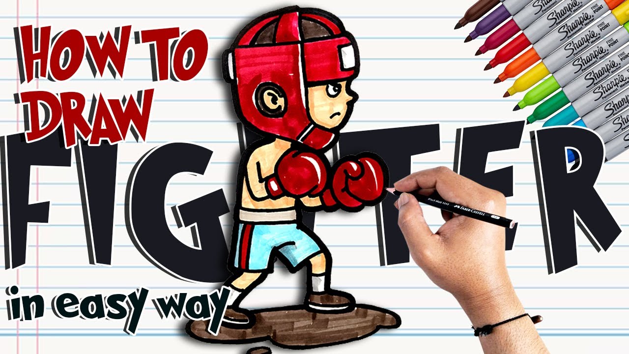 How to Draw Fighter. #drawing #kidsvideo #easydrawing #kids #kidssong # ...