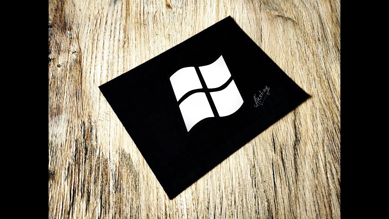 Windows 7 | XP logo drawing - Art Maker Akshay - YouTube